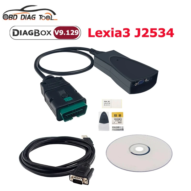 2024 Golden Lexia 3 j2534 PP2000 Diagbox V9.129 OBD2 Scanner Lexia3 For ...