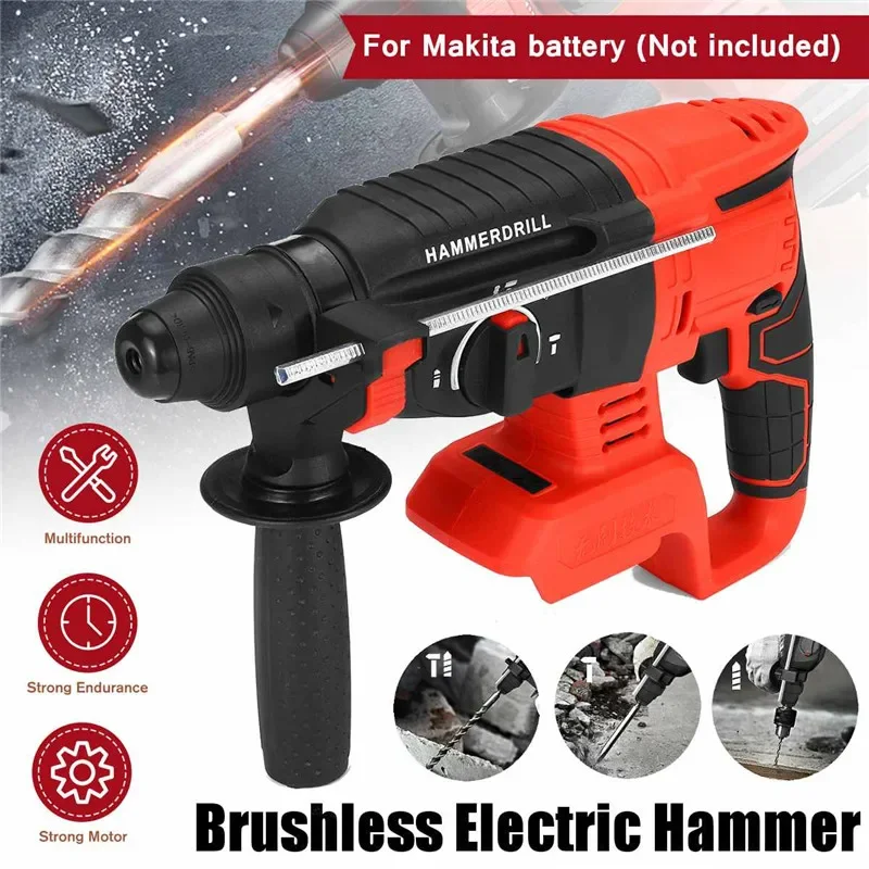 Handheld-Brushless-Cordless-Rotary-Hammer-Impact-Drill-Rechargeable ...