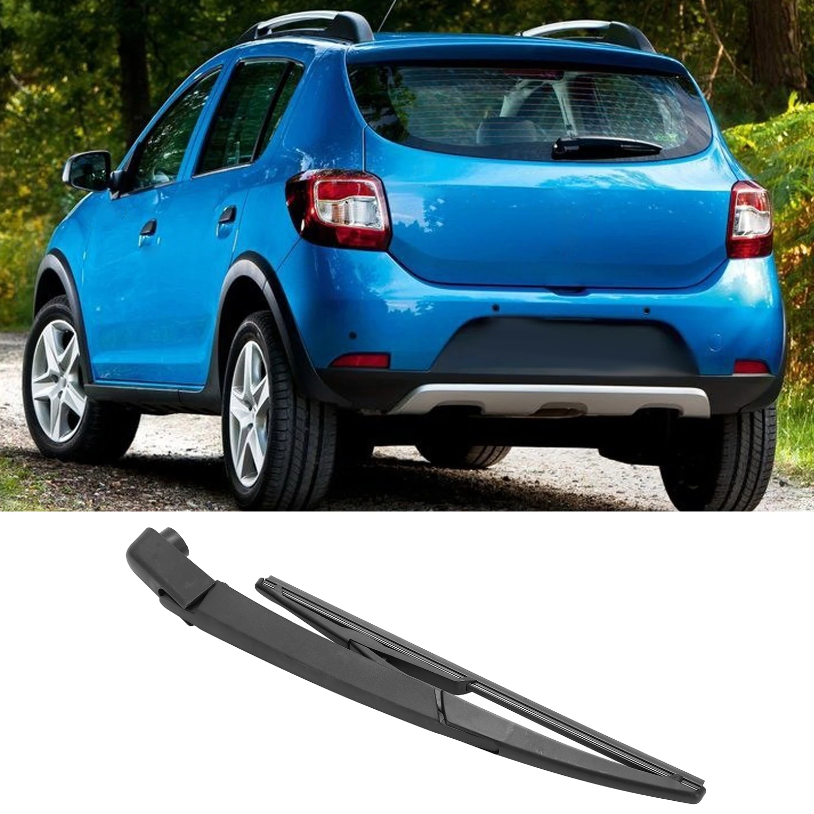 Car Rear Windshield Wiper Arm Blade Set 287815304R Black for DACIA ...