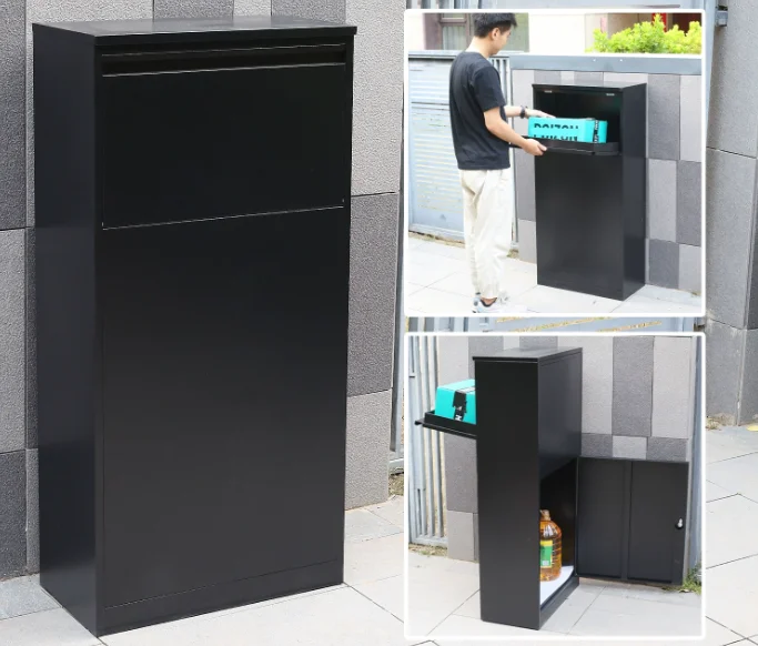 Outdoor Lockable Parcel Storage Box Mailbox Parcel Drop Letter Box ...