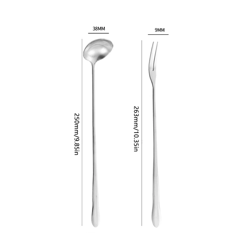 2Pcs Stainless Steel Pickle Forks Spoon Long Handle Jar Pickle Grabber ...