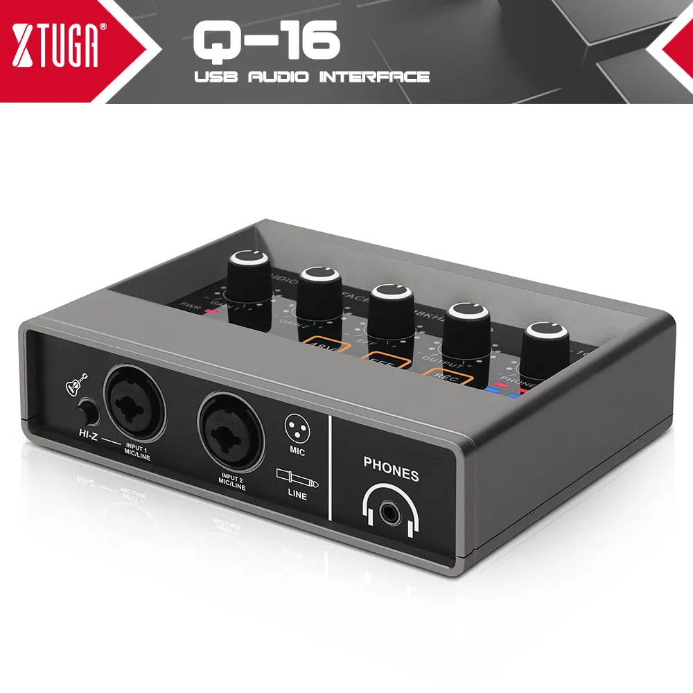 XTUGA-Q16-Professional-Audio-Interface-Mini-Mono-USB-Sound-Card-with ...