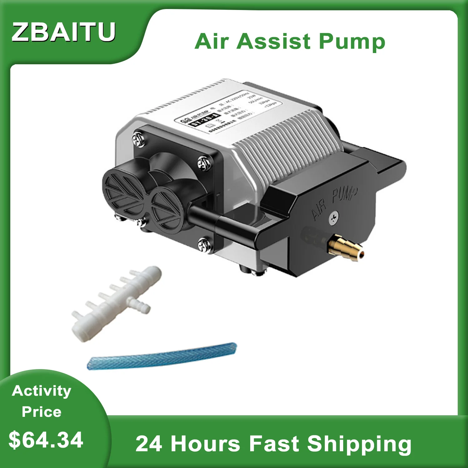 ZBAITU FF80 EAIR 레이저 조각기 절단기, 공기 펌프, 수족관 및 수경 시스템용 전기 자석, AP30 공기 압축기 ...