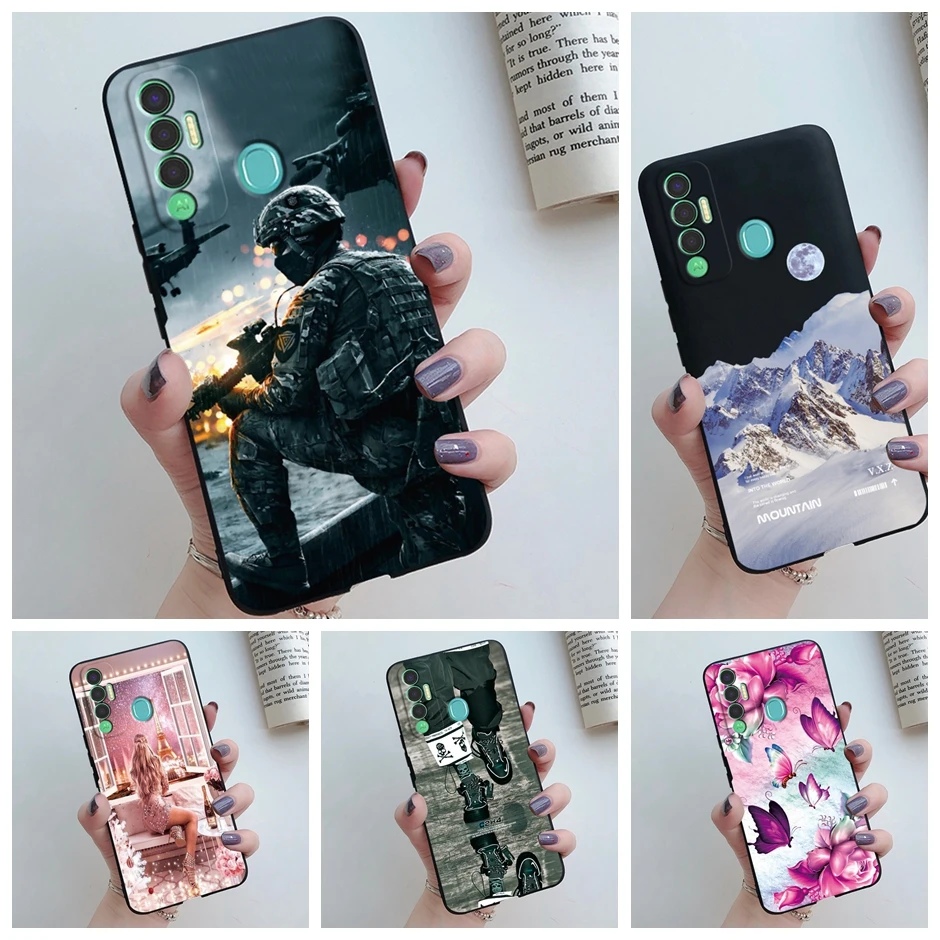 Phone Cases for Tecno Spark 7P Cover Soft Silicone TPU Cool Cartoon ...