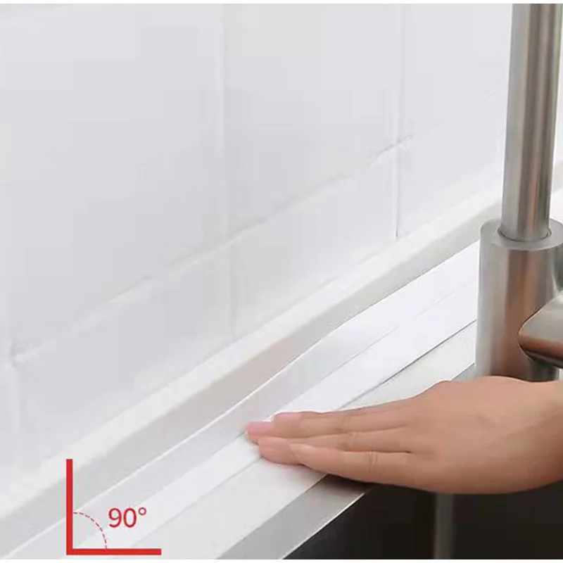 Couleur I Longueur 1M Bande adhésive PVC pour calfeutrage évier cuisine ...