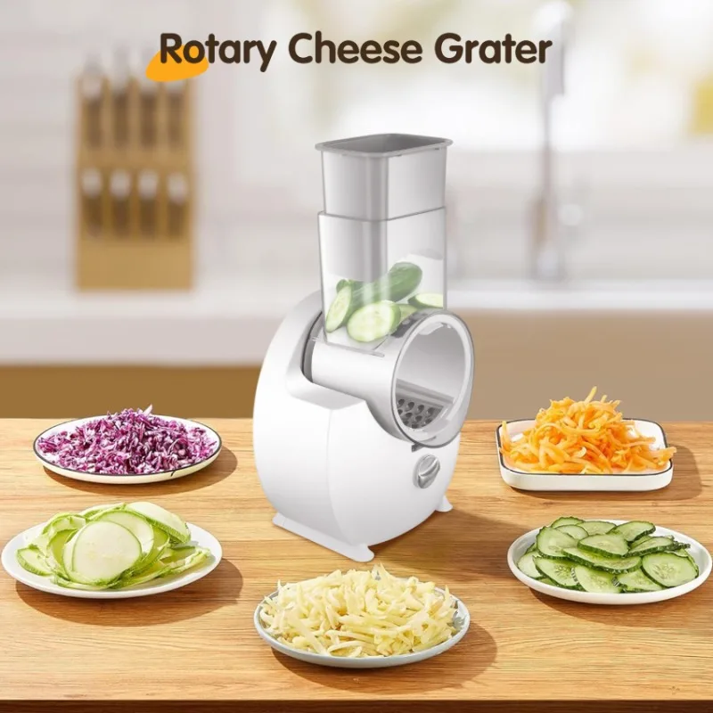 Automatic Electric Vegetable Slicer Shredder Cutter Cheese Grater for ...
