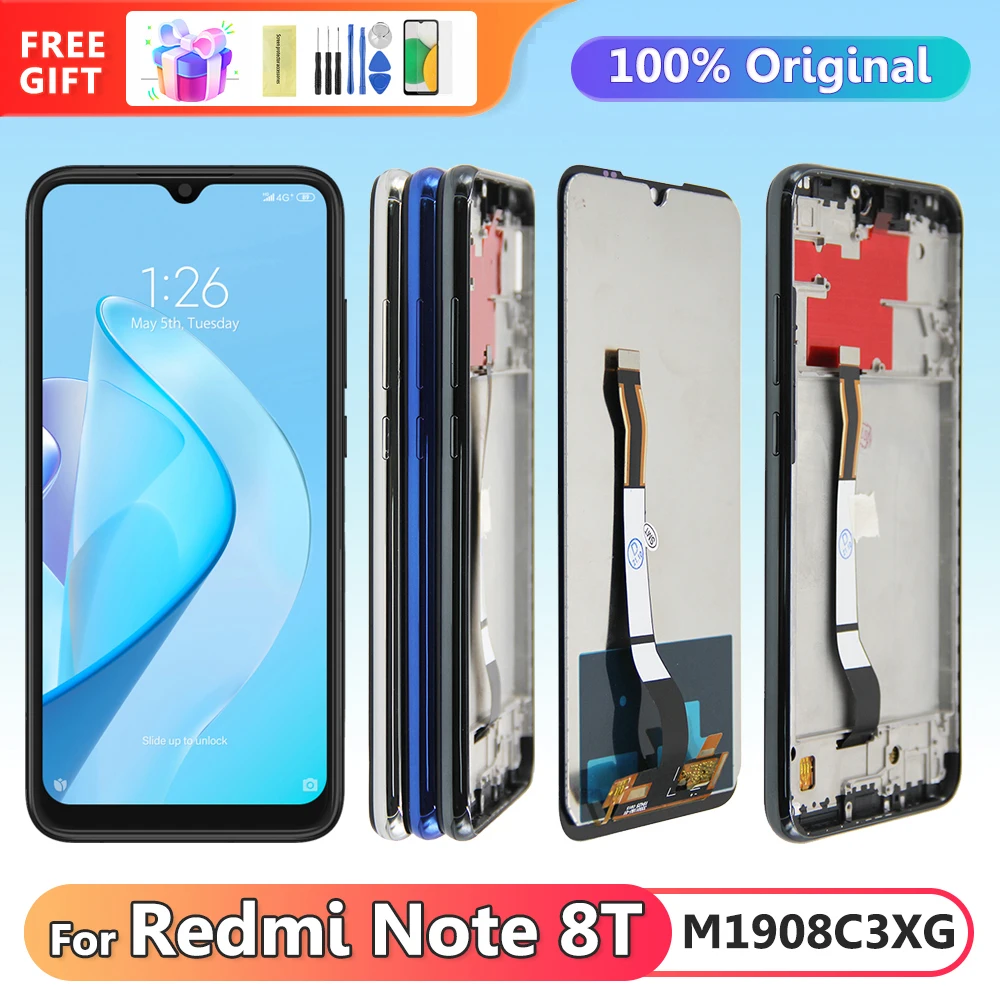 6-3-AMOLED-Display-Assembly-for-Xiaomi-Redmi-Note-8T-M1908C3XG-Lcd ...