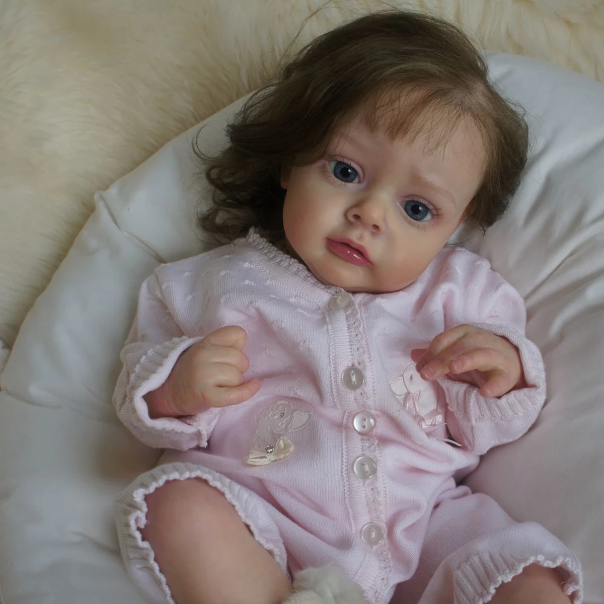 Diy 21 Inch Reborn Mold Chloe Unpaited Toddler Silicone Doll Kit ...