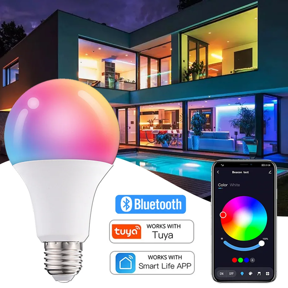 Tuya-LED-Bulb-E27-B22-20W-Smart-Lamp-Color-Change-RGB-CW-WW-Dimmable ...