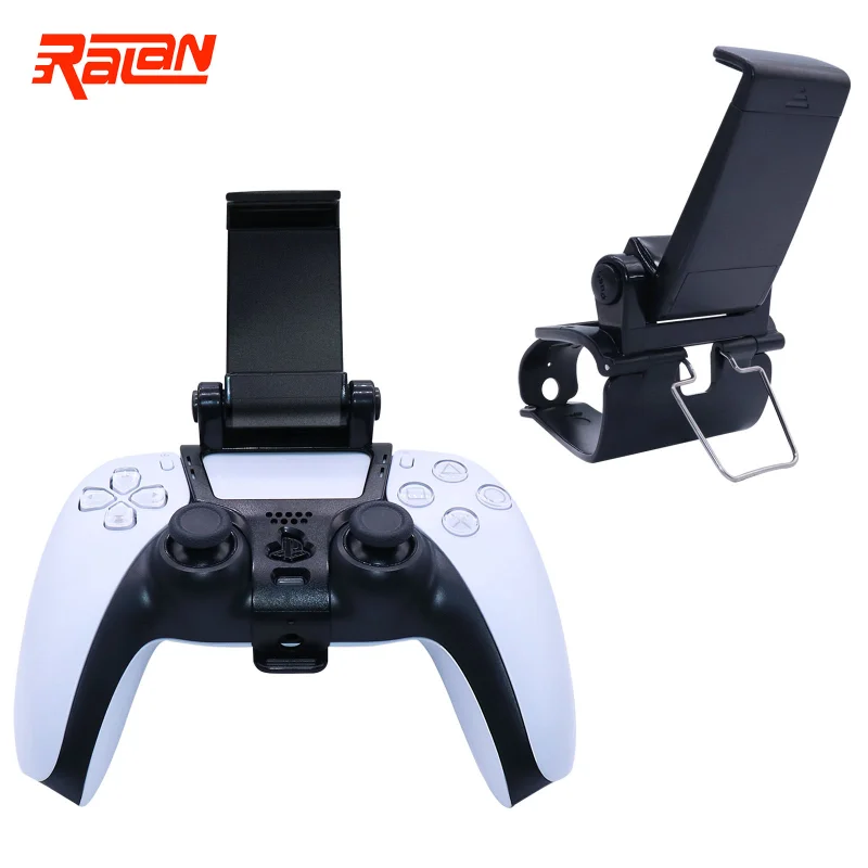 Black Foldable Mobile Phone Stand Clip For PS5 Controller Grip Joystick ...