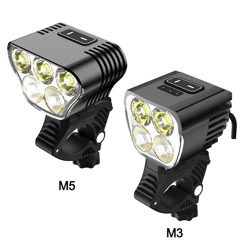 Bicycle-Light-Front-5000Lumen-Bike-Light-20000mAh-LED-Light-Waterproof ...