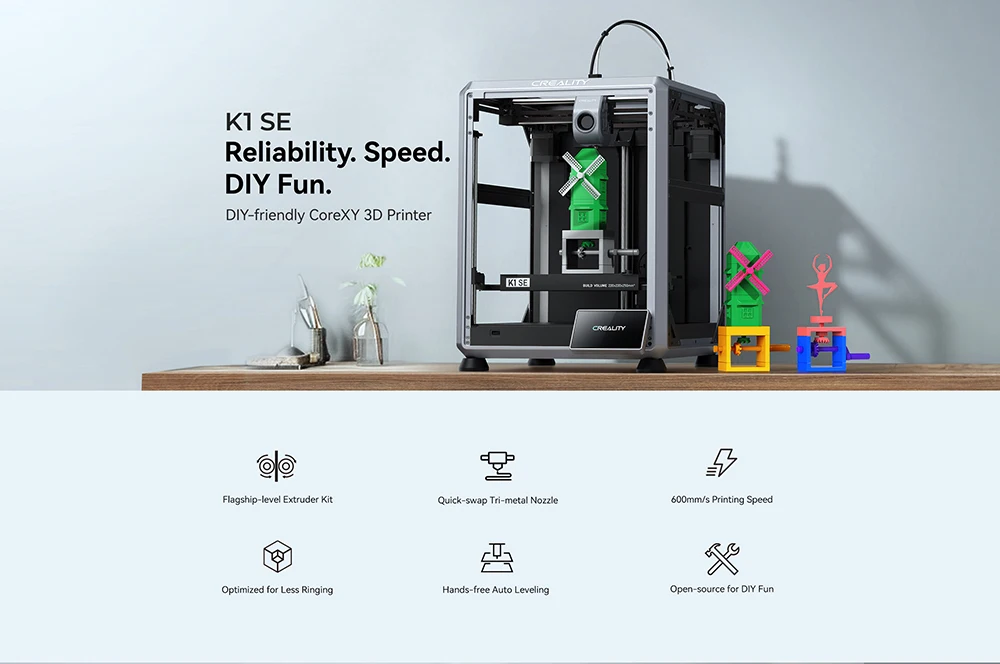 Creality K1 SE Speedy Impressora 3D Creality K1 MAX Super Sensing AI ...