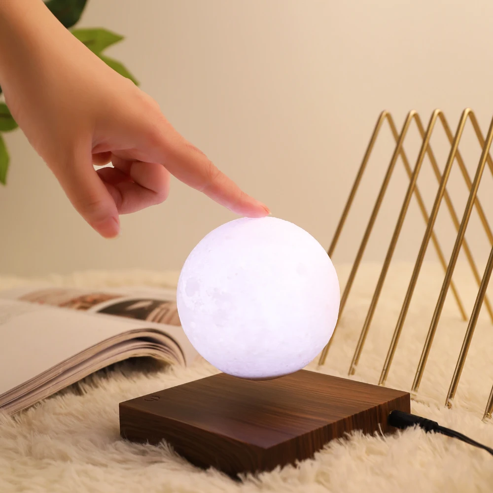 HCNT Magnetic Levitating Moon Lamp 3 Inches Levitation Luna Lamps ...