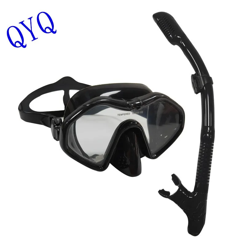 Diving Goggles Set, Fins, Silicone Diving Mask, Large-Frame Diving ...