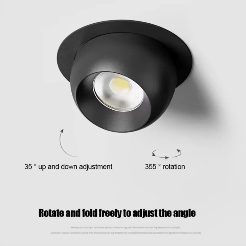 Luces empotrables LED giratorias integradas, focos COB ...