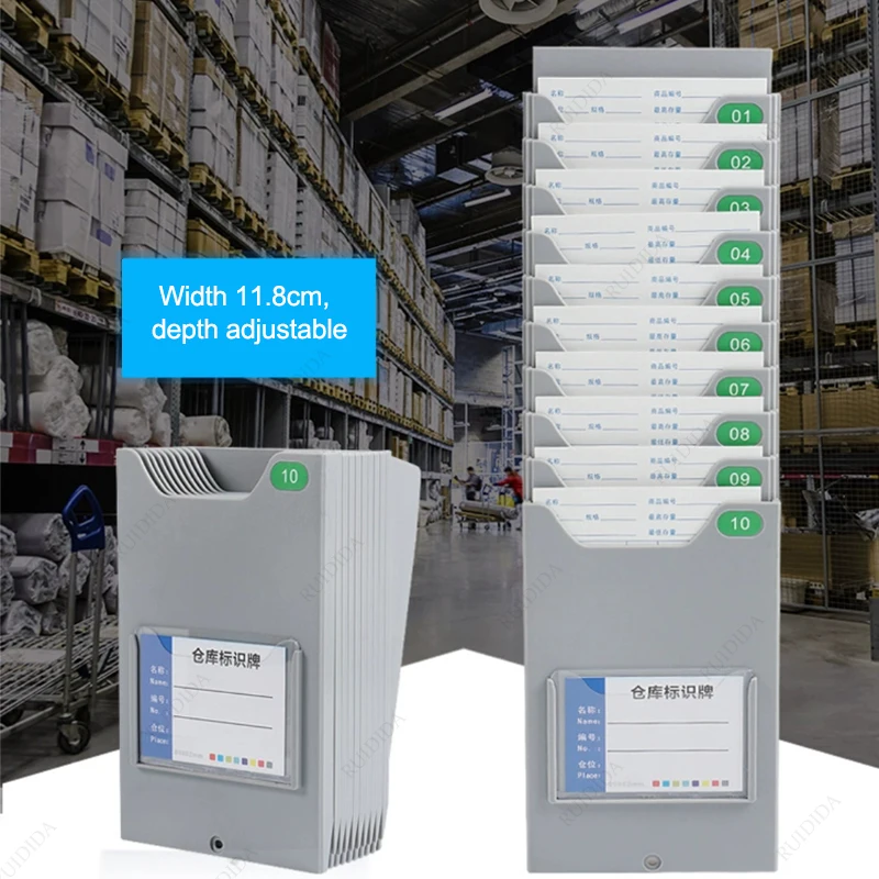 Time Card or Holder Clock Cards Rack Clocking Plastic Stand Cards ...