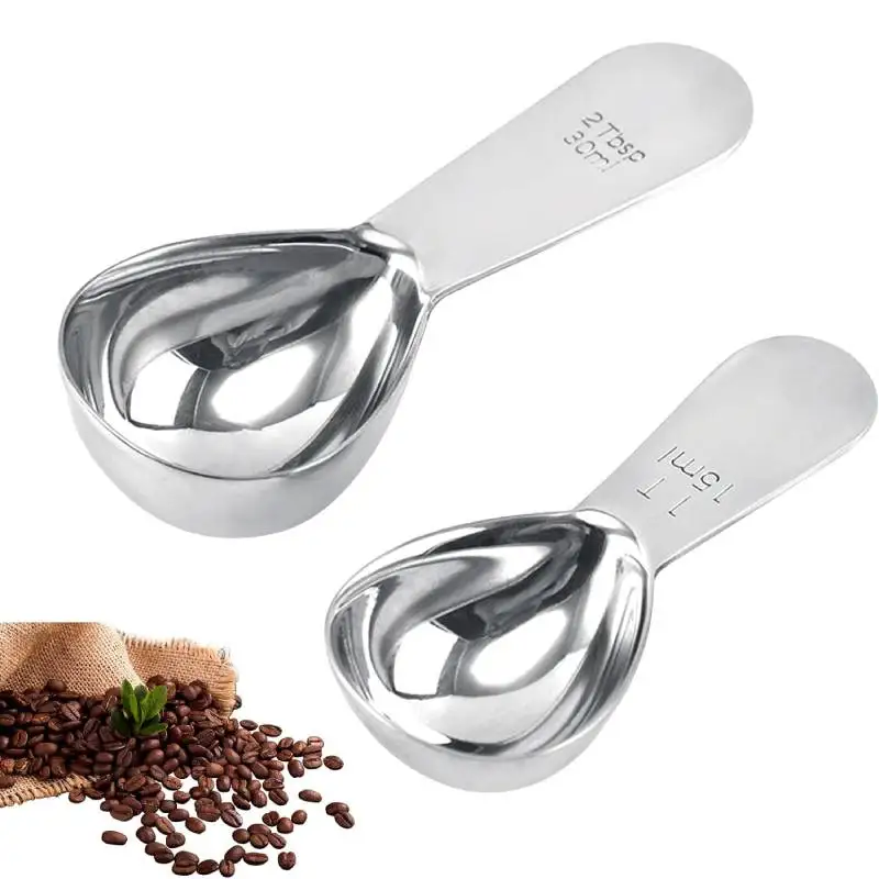 Cucharas-de-caf-de-acero-inoxidable-cuchara-medidora-para-caf-molido-T ...