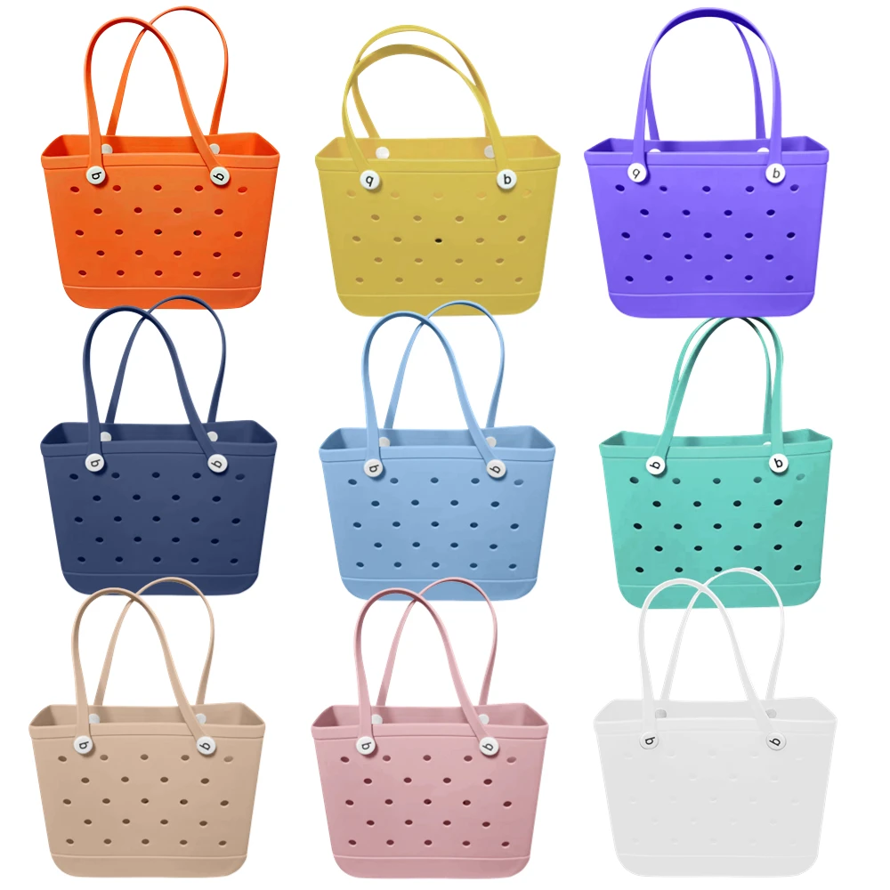 Bogg Bag Silicon Beach Tote | Silicone Bag Beach Handbag | Silicone Bag ...