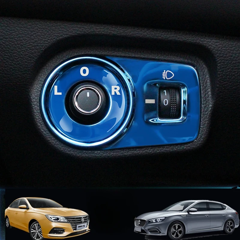 Stainless-steel-Car-Headlight-Switch-Decoration-Trim-Headlights-Switch ...