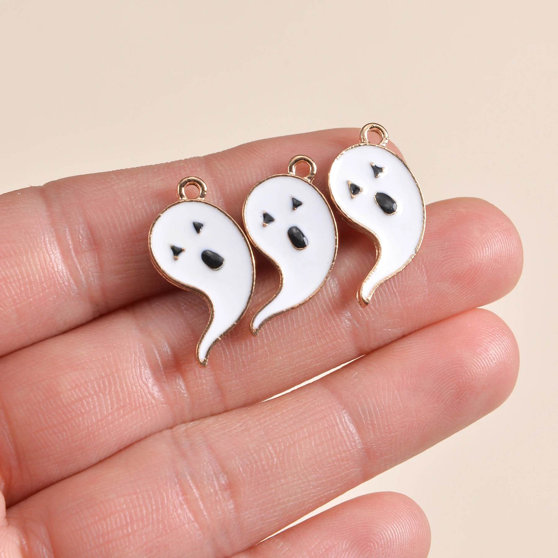 Creepy Ghost Pendant Halloween Charms for Jewelry Making DIY Phone ...