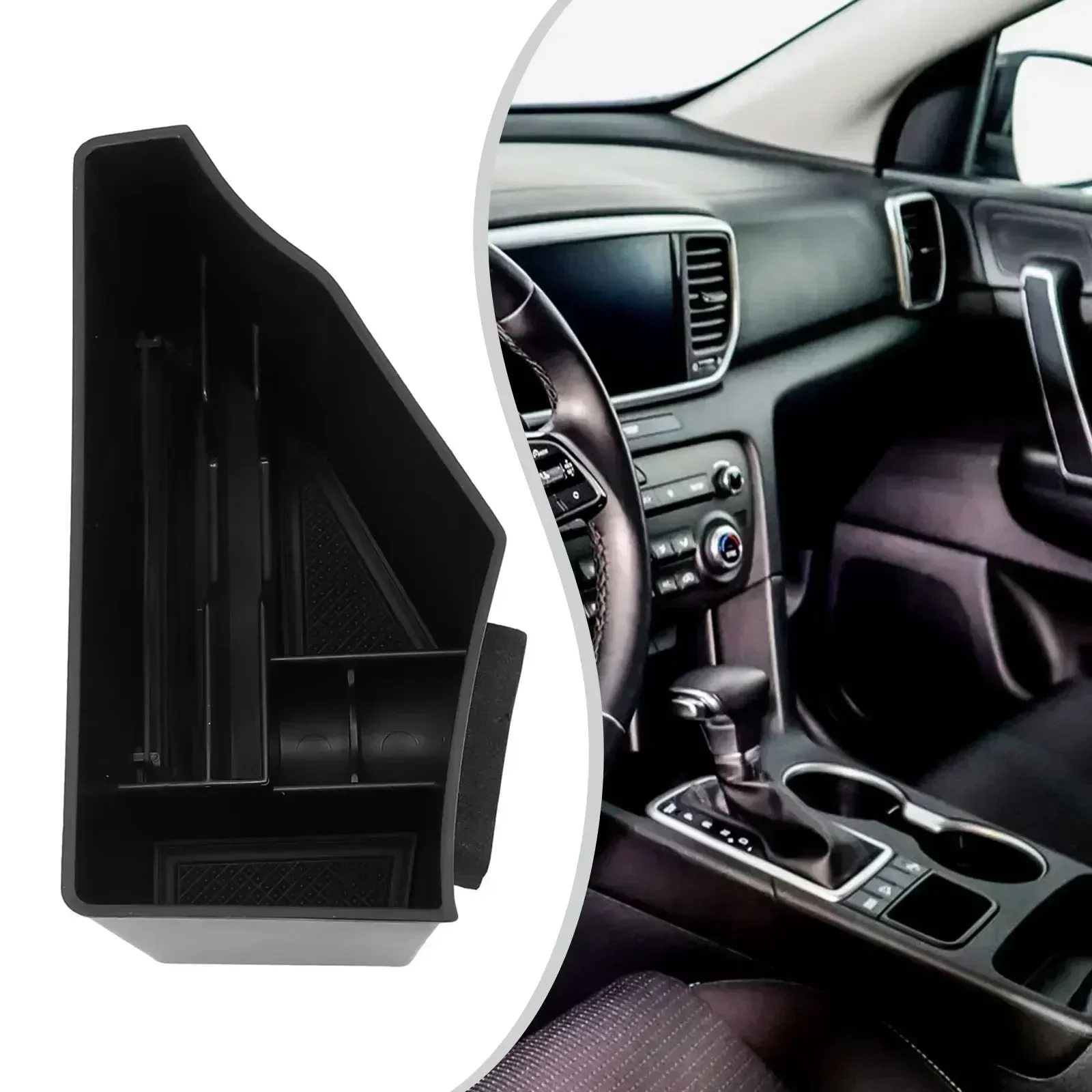 Car-Center-Console-Storage-Box-Tray-Black-Center-Console-Storage-Box ...