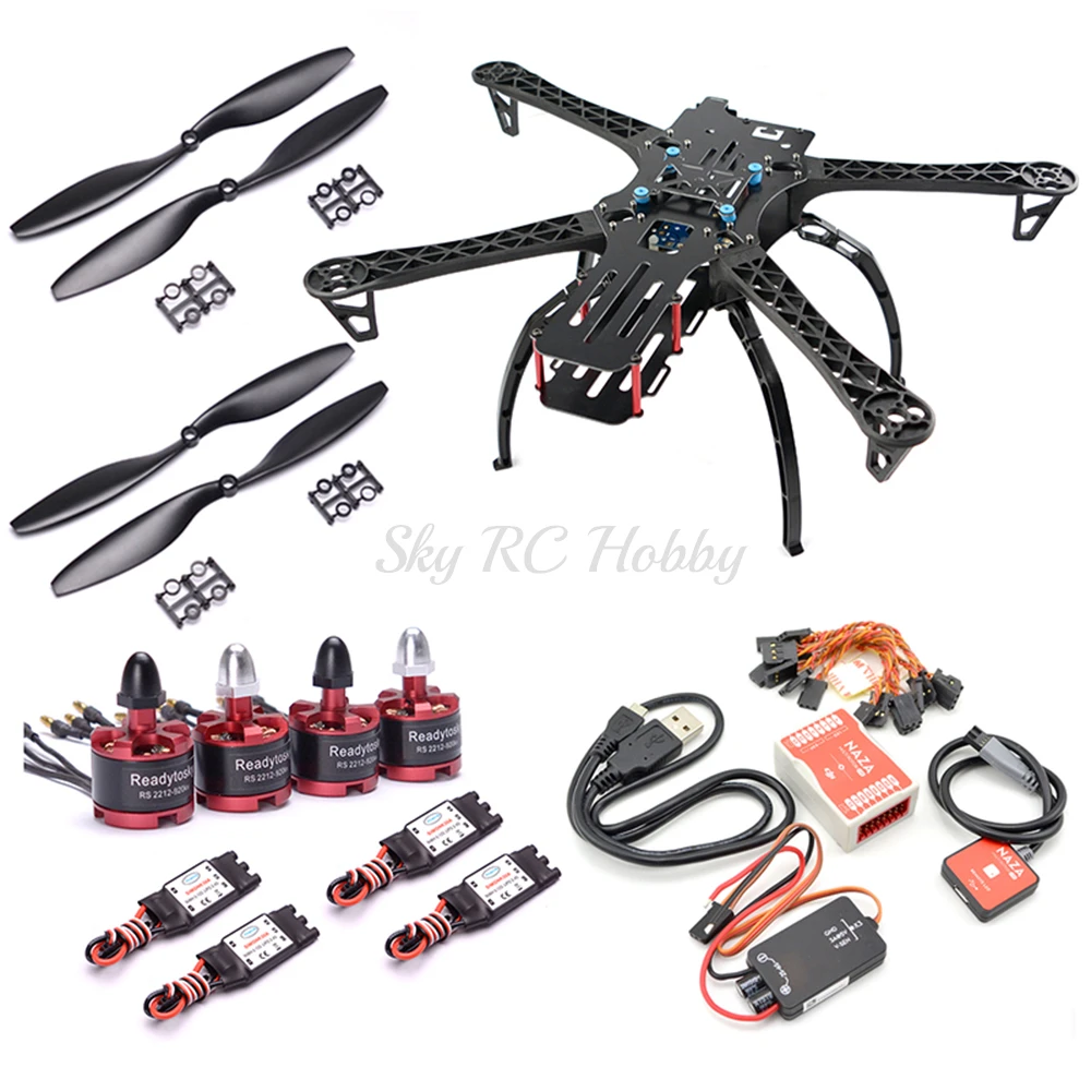 FPV X500 500mm Quadcopter Frame kit + 2212 920kv Motor + 30A ESC / Naza ...
