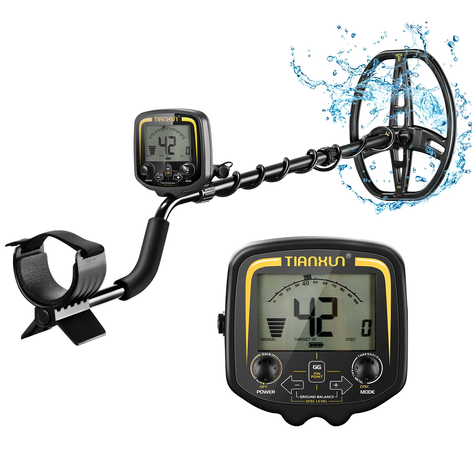 TX850 Professional Metal Detector Underground Depth Scanner Search ...