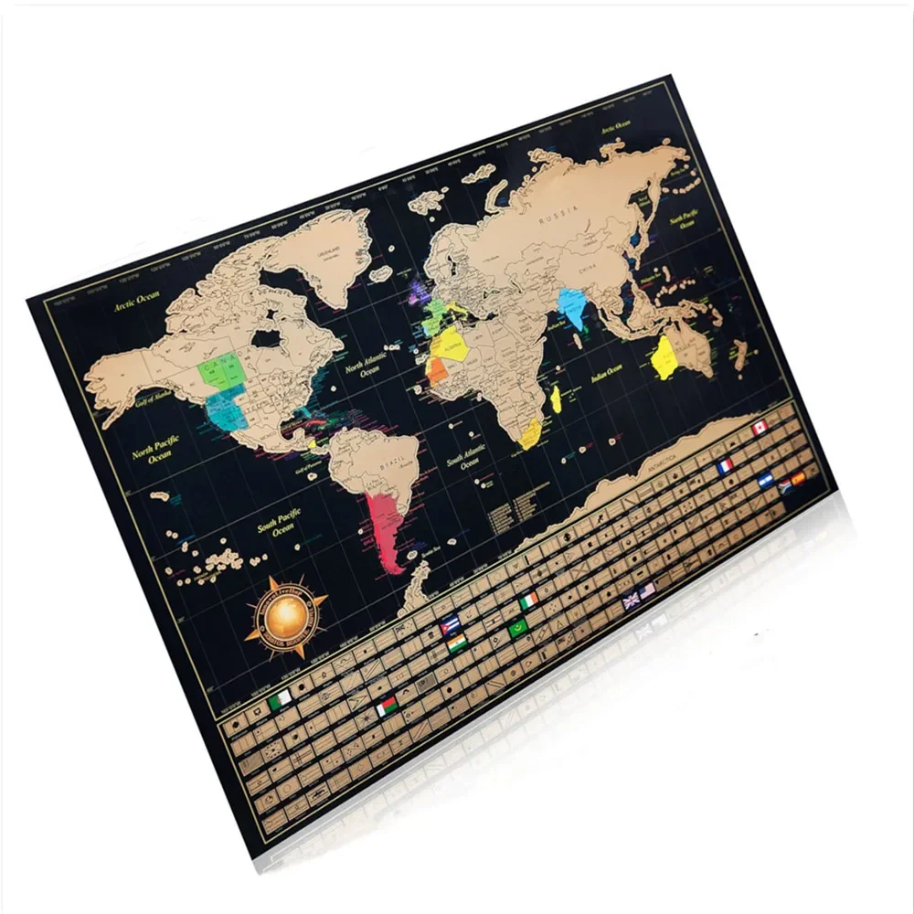 Deluxe-Travel-Scratch-off-Maps-with-National-Flags-Biggest-Cities ...