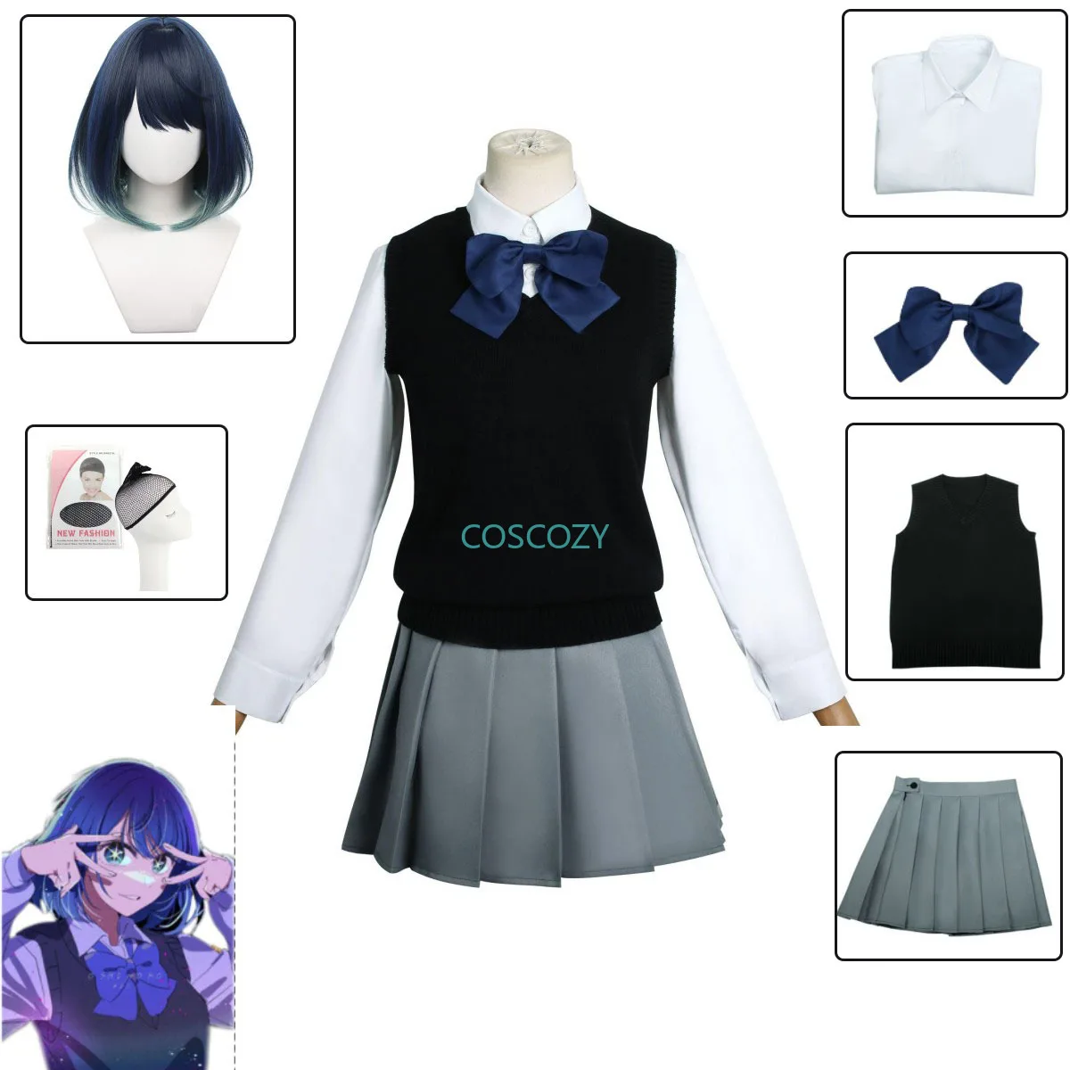 Cosplay-Oshi-No-Ko-Kurokawa-Akane-Cosplay-Costume-School-Girl-Uniform-Set-Kurokawa-Akane-JK ...