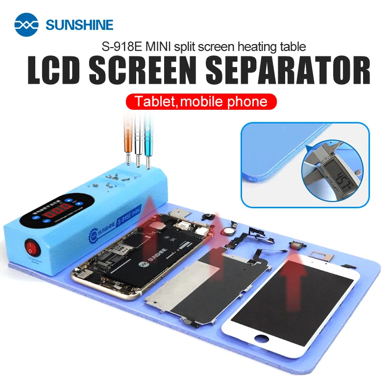 SUNSHINE S 918E Mini LCD Screen Splitter Heating Stage Separator Pad ...
