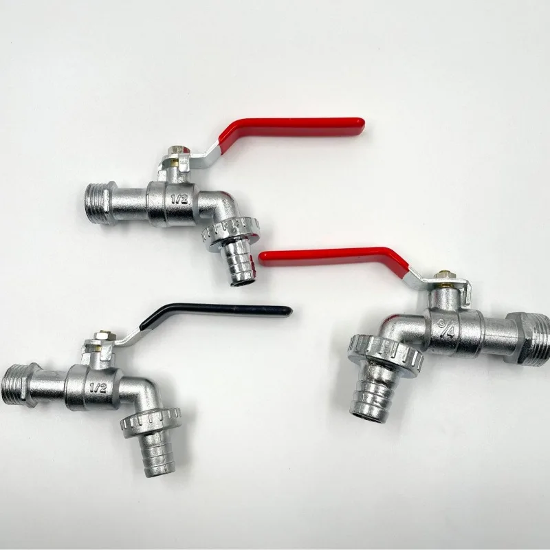 1-2inch-3-4-inch-Zinc-Alloy-Lever-Water-Tap-Faucet-Ball-Type-Valve-Red ...