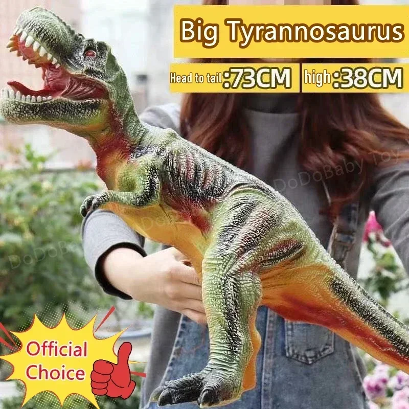 Large-Dinosaur-Model-Toys-Big-Tyrannosaurus-Rex-Brachiosaurus-Jurass-Park-Soft-Puppets-Shark ...