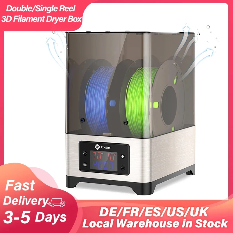 Extra-Large-3D-Filament-Dryer-Box-110W-PTC-Heater-Humidity-Monitor ...