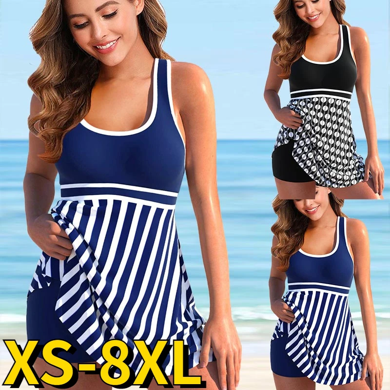 Bañador con estampado para mujer, conjunto de dos piezas, Tankini ...