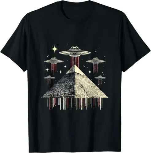 NEW-LIMITED-Pyramid-UFO-Alien-Abduction-Vintage-Conspiracies-T-Shirt-S ...