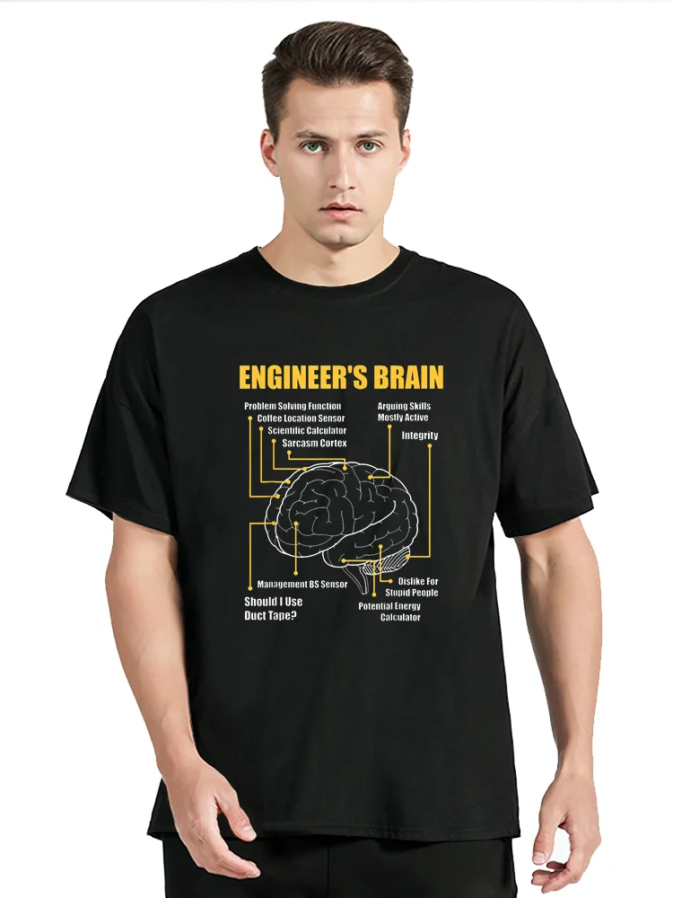 Engineer's Brain Funny Sarcastic Engineering Gift T-shirt Fitness T ...