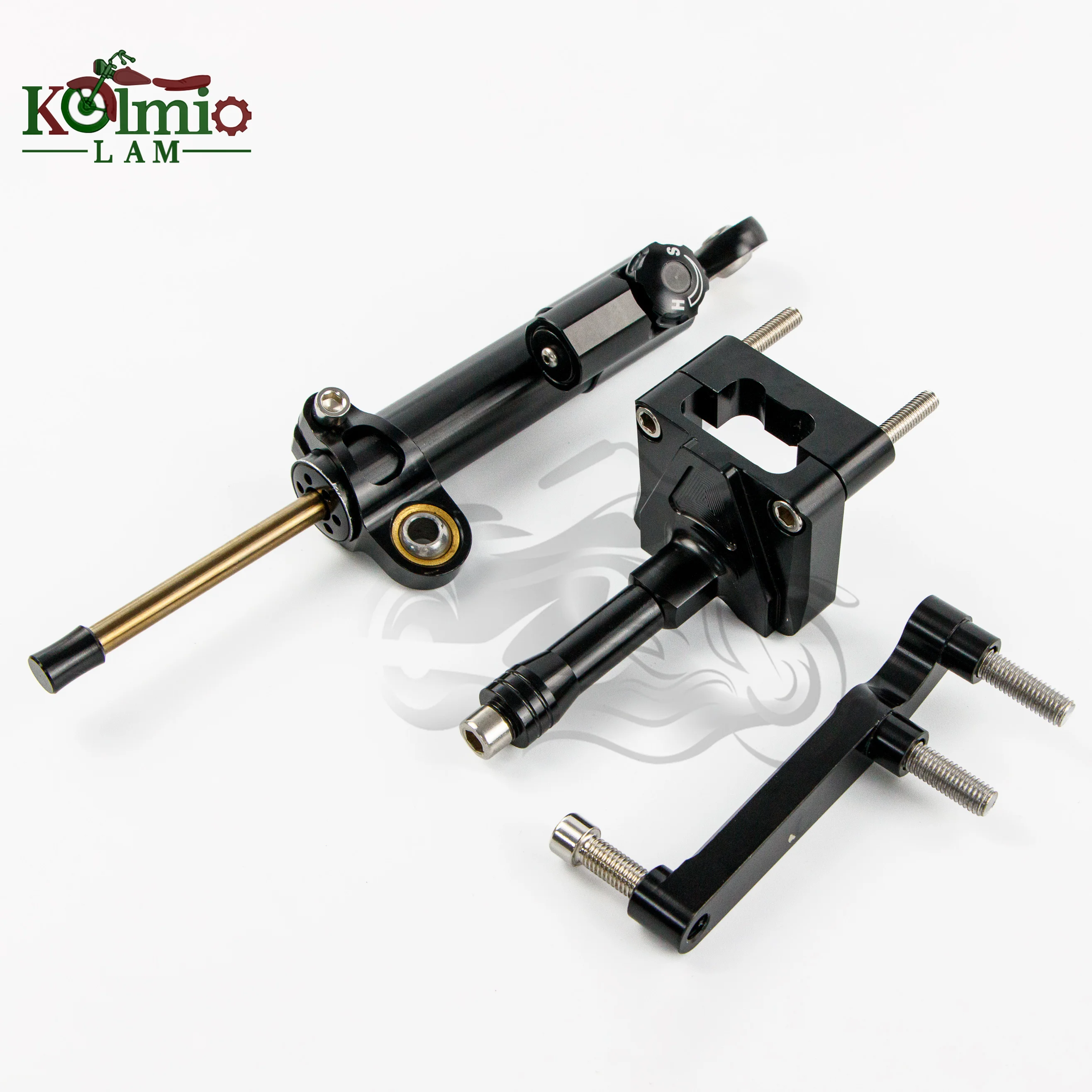FXCNC Motorcycle CNC Steering Damper Stabilizer Buffer Control Bar With ...