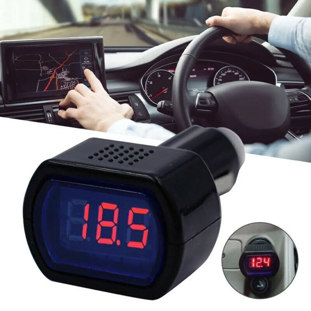 Car-Voltage-Meter-Battery-Voltage-Meter-Monitor-Car-Cigarette-Lighter ...