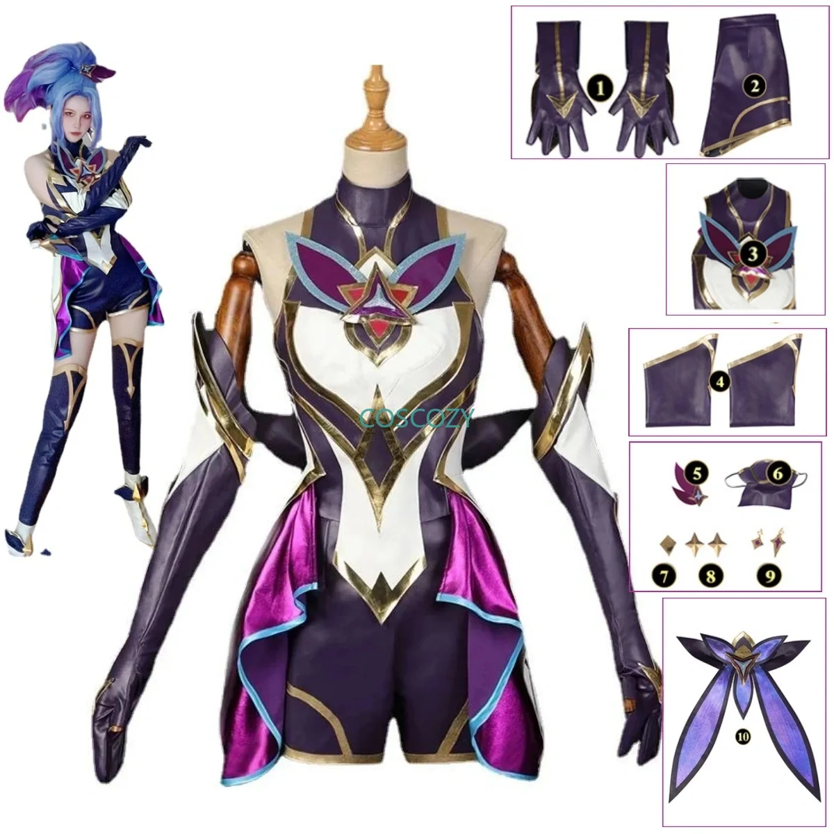 Star-Guardian-Akali-Cosplay-Costume-AKALI-Women-Cosplay-Outfit-Fullsets ...