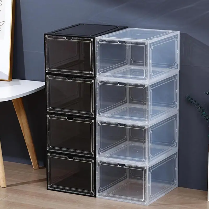 Shoe-Organizer-For-Closet-Transparent-Shoe-Organizer-Drawer-Case-Space ...