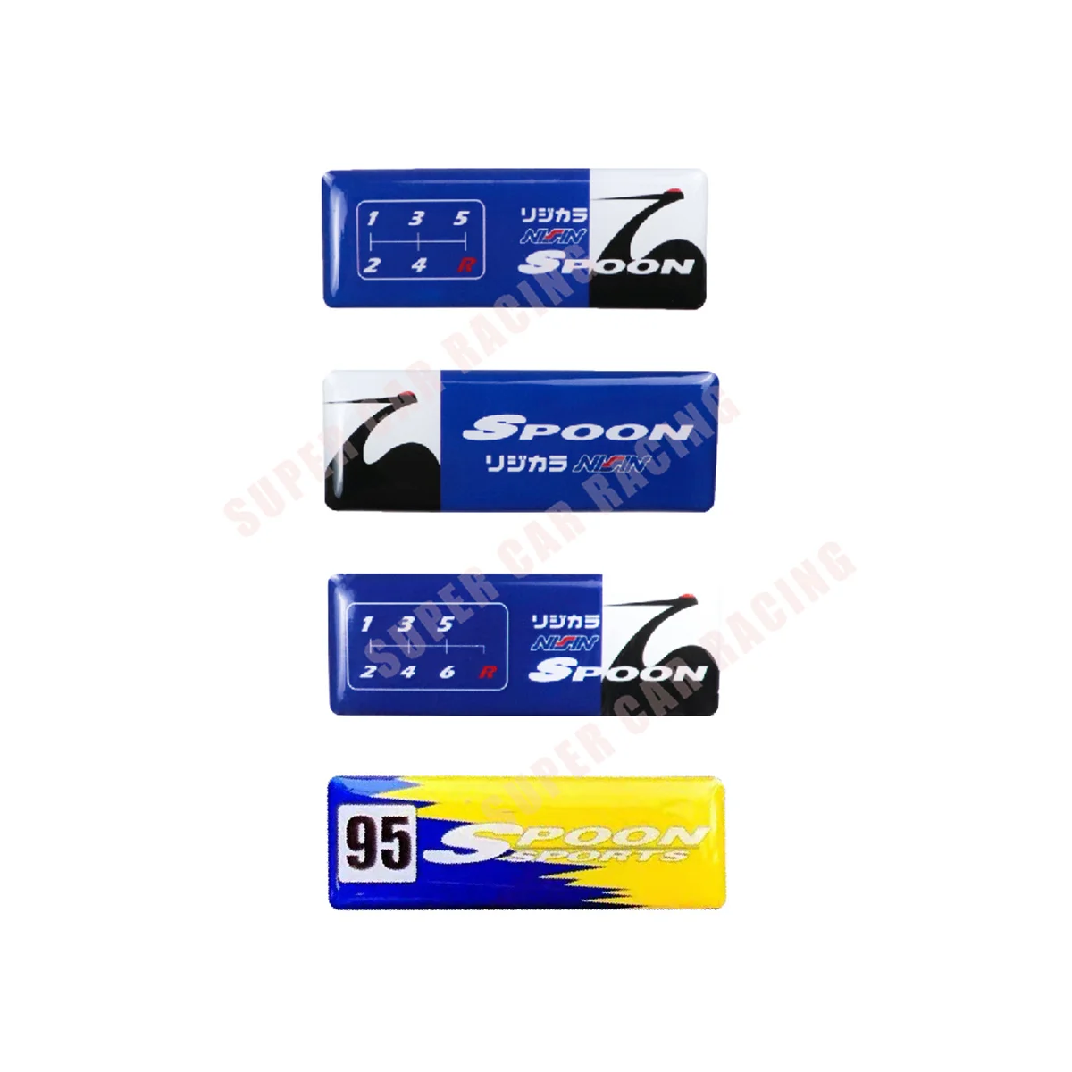 JDM Spoon Sport 5MT 6MT Shift Pattern Plate Sticker Auto Window Whole ...