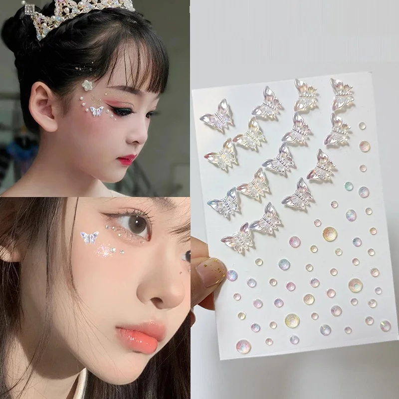 New Rhinestones for Face Festival Makeup Crystals Stickers for Kids ...