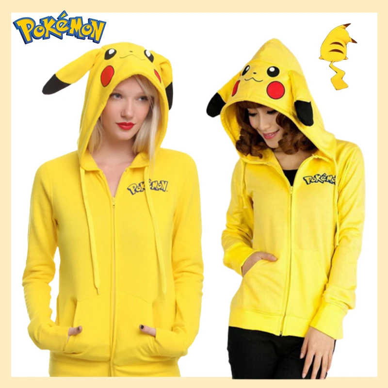 Sudadera con capucha de Pokemon Pikachu para mujer, vestido de fiesta ...