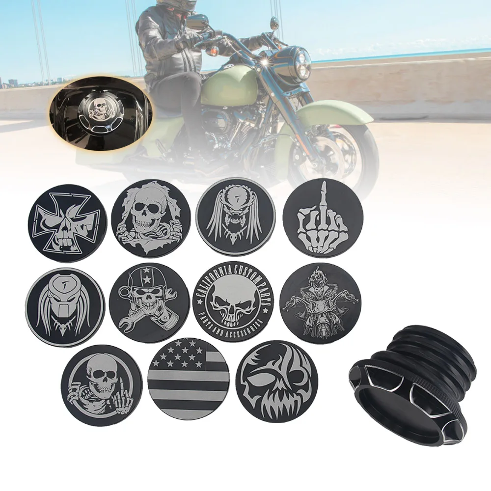 Motorcycle-Skull-Fuel-Gas-Tank-Decorative-Oil-Cap-Fit-For-Sportster-XL ...