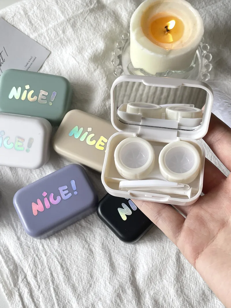 Easy Carry Mirror Lenses Box Container NiceLovely Travel Kit Pocket ...