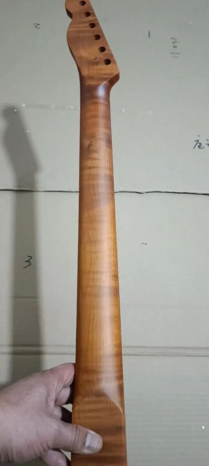 22frets-Matte-Baked-Tiger-stripe-Maple-electric-guitar-neck-Rosewood ...