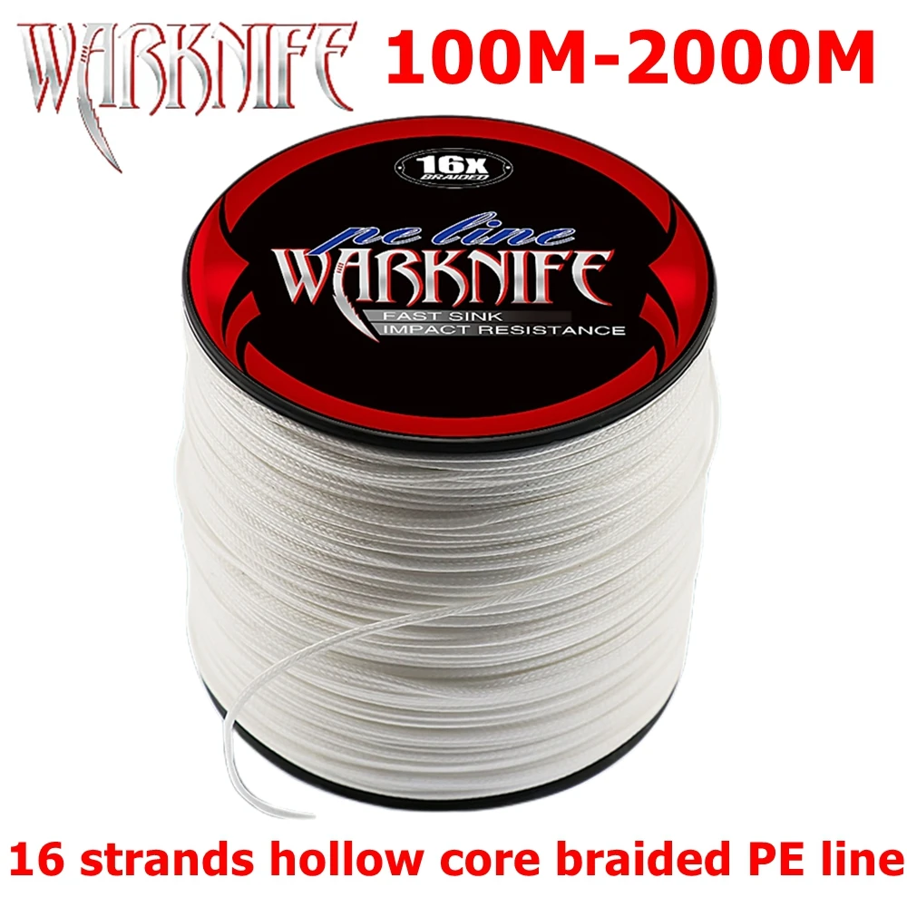 Warknife-16-Strands-100M-2000M-Hollow-Core-PE-Braid-Extreme-Japan ...