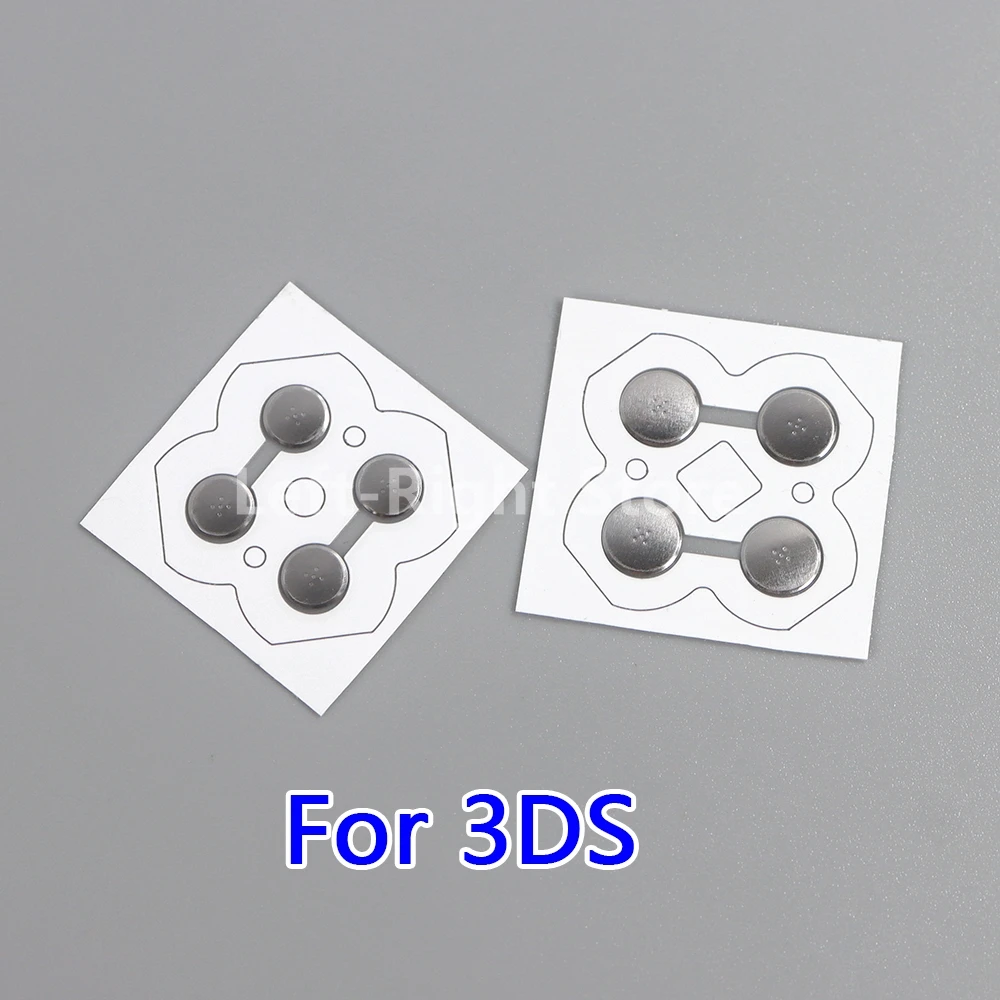50PCS-Cross-Key-ABXY-Button-Conducting-Strip-For-Nintend-3DS-Metal ...