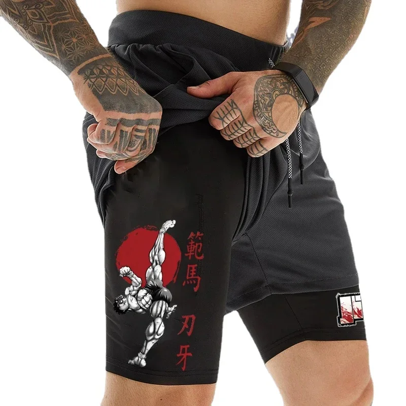 Summer-Men-Fitness-Workout-Shorts-2-in-1-Pocket-Compression-Shorts ...