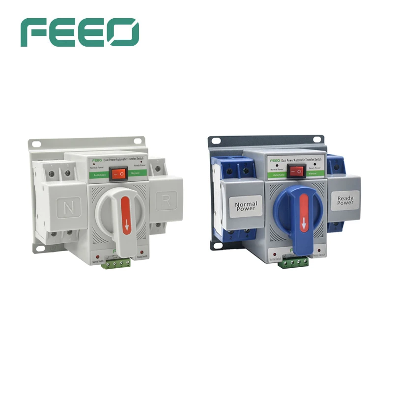 FEEO Din Rail 2P AC Mini ATS Dual Power Automatic Transfer Switch ...